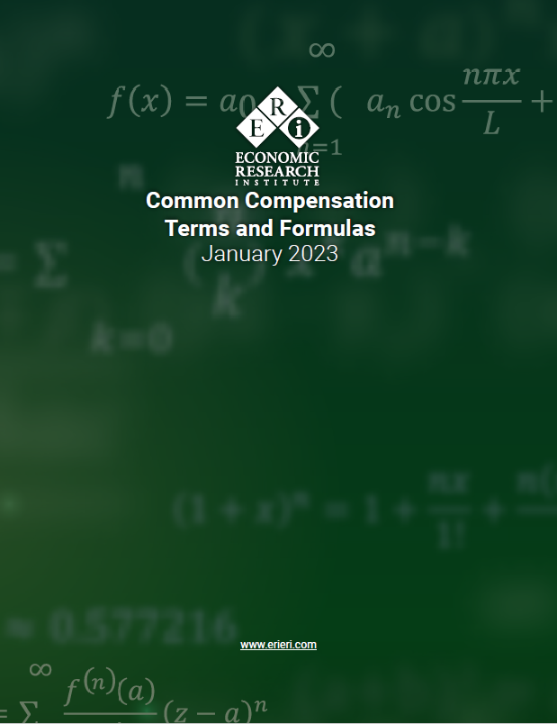 Common Compensation Terms and Formulas - January 2023 | ERI