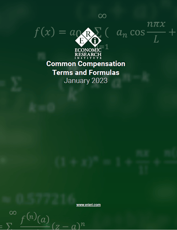 Common Compensation Terms and Formulas - January 2023 | ERI